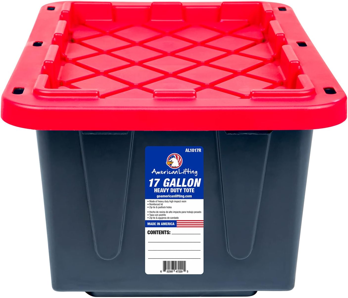 Amazon.com - American Lifting 17-Gallon Storage Containers - Tough with ...