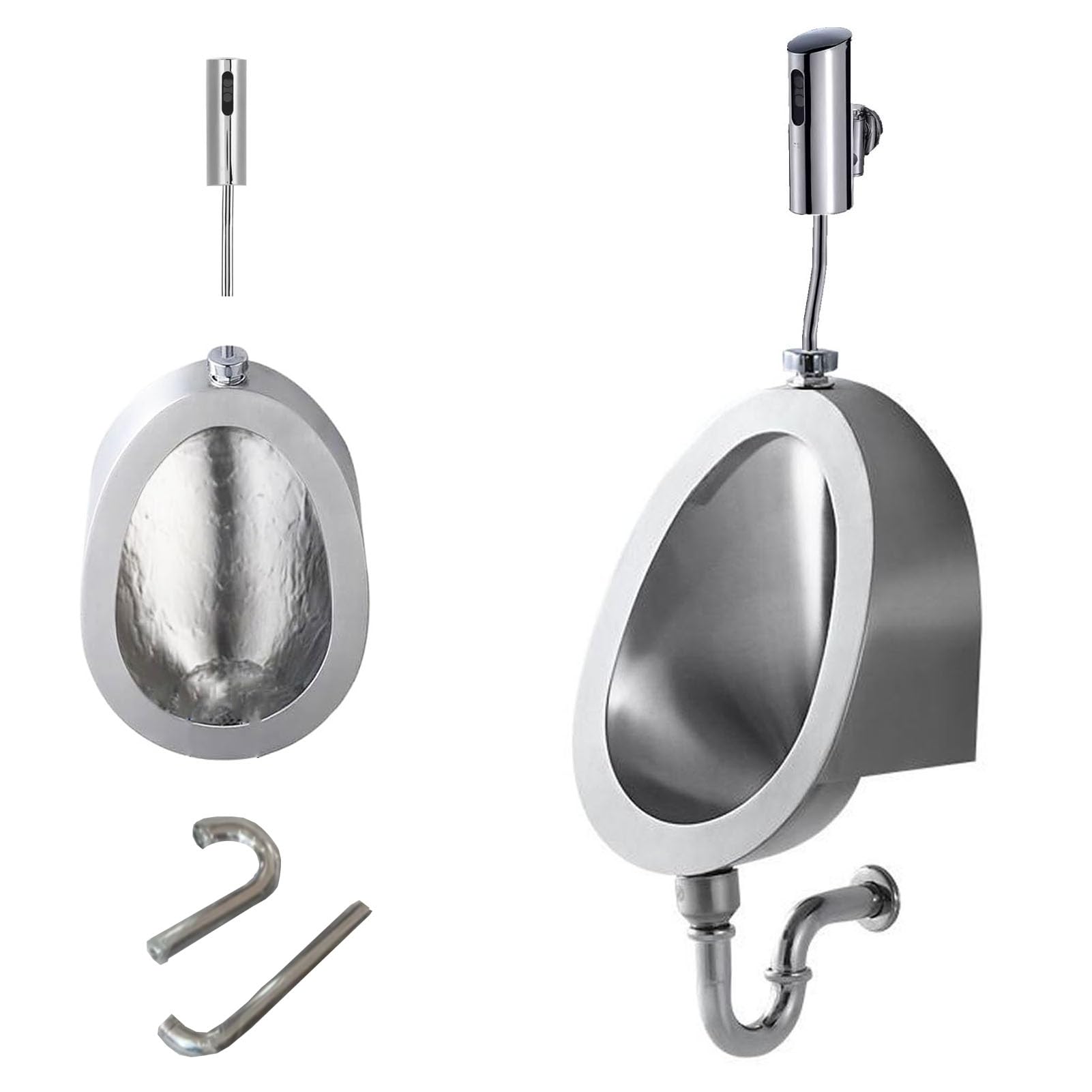 Jueraori 304 Stainless Steel Urinal, Household/Commercial Sensor ...