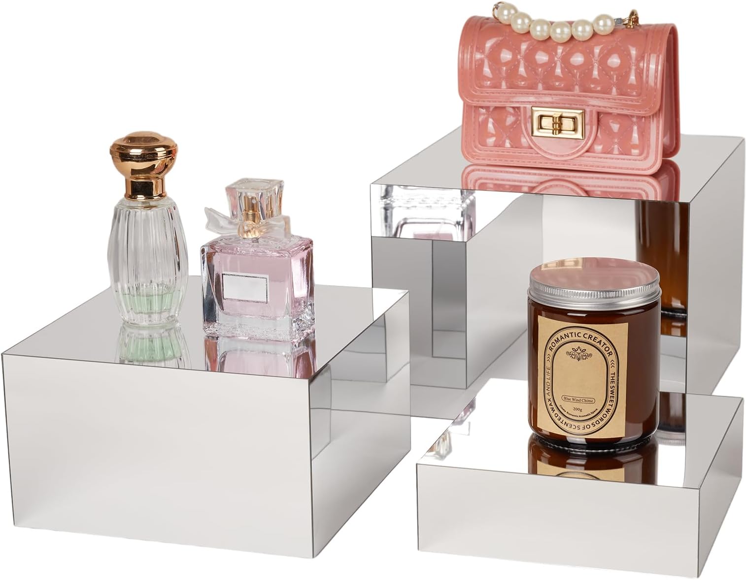 Amazon.com: Geetery 4 Pcs Acrylic Cube Acrylic Display Box Food Display ...