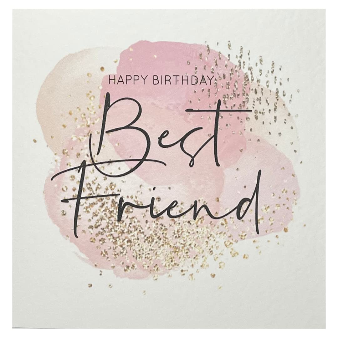 Buy Happy Birthday Best Friend Card | Pink Best Friend Birthday Card ...