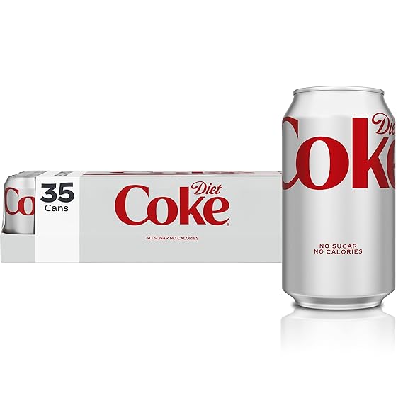 Amazon.com : Diet Coke Soda Soft Drink, 12 fl oz, 35 Pack : Grocery ...