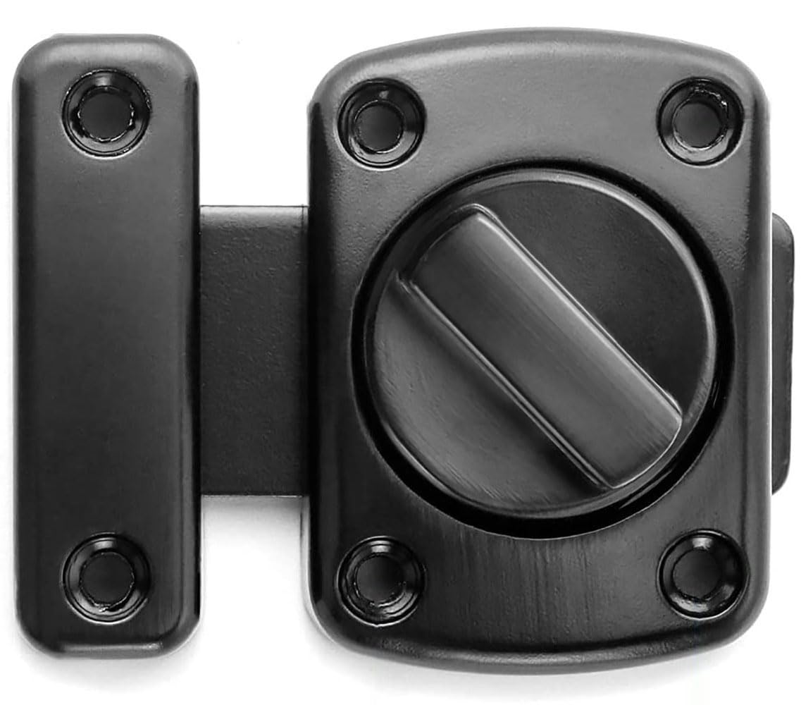 ZiYuya Bathroom Toilet Door Lock Latch, Rotate Bolt Gate Latch Sliding ...