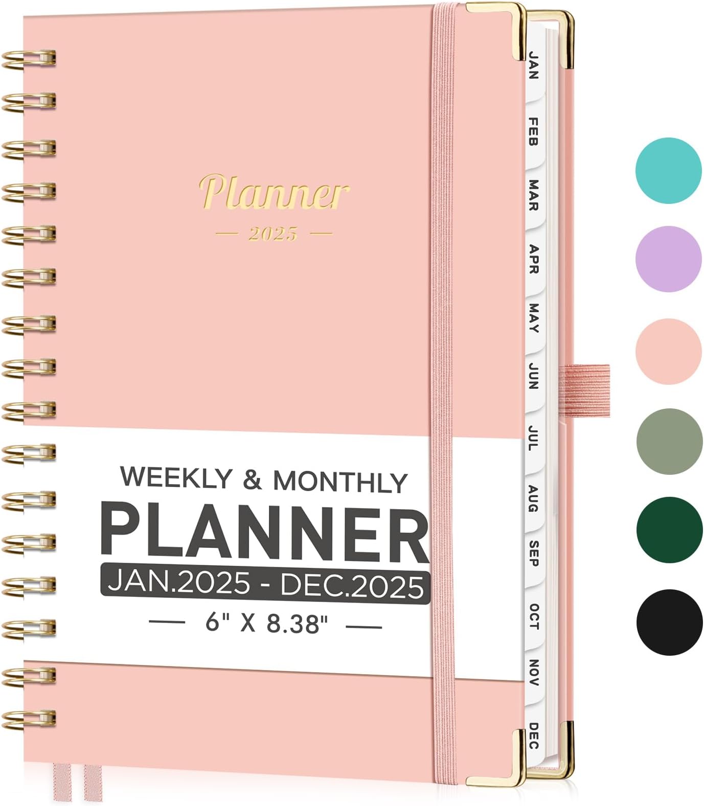 Amazon.com : AHGXG 2025 Planner, Weekly and Monthly Calendar Planner ...