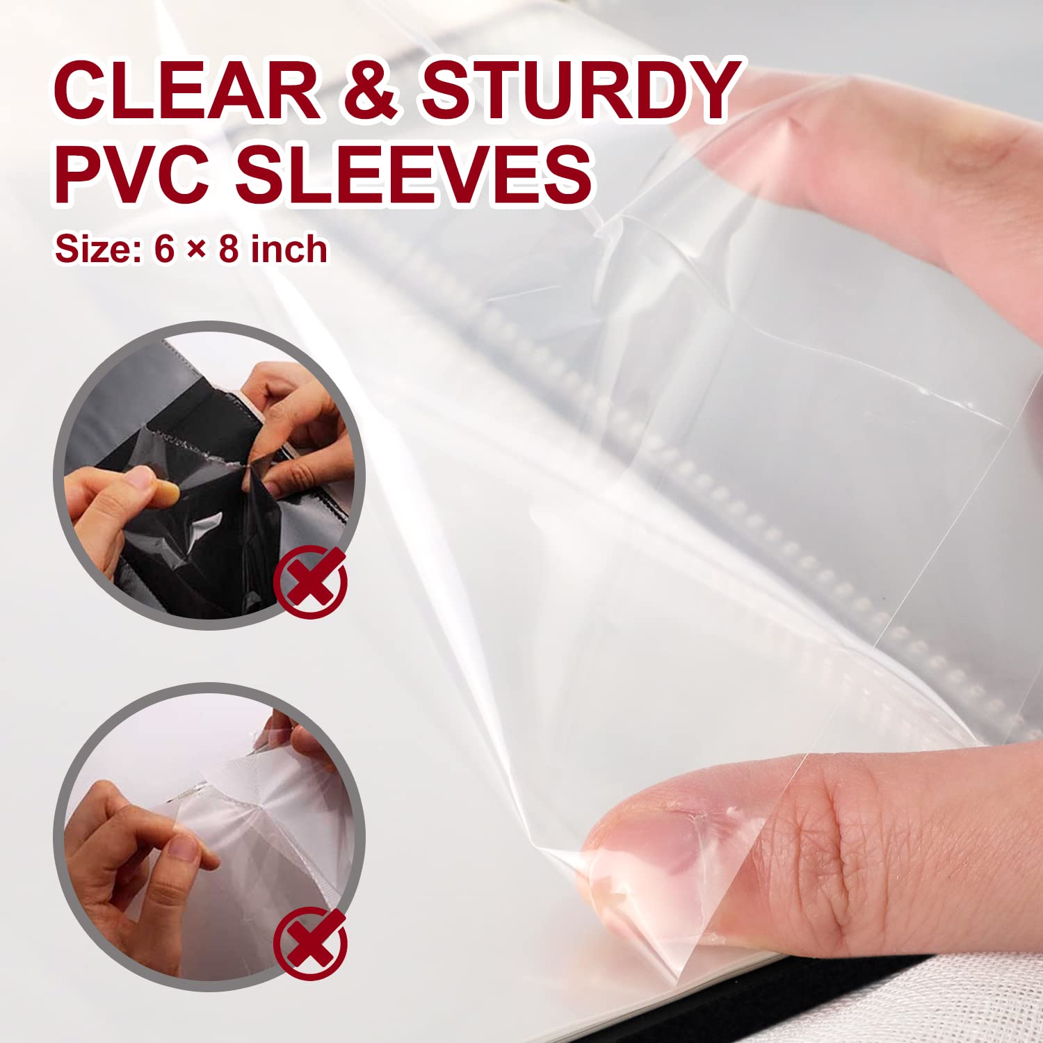 Snapklik.com : Lanpn Photo Album 6x8, Linen Hard Cover Acid Free Slip ...