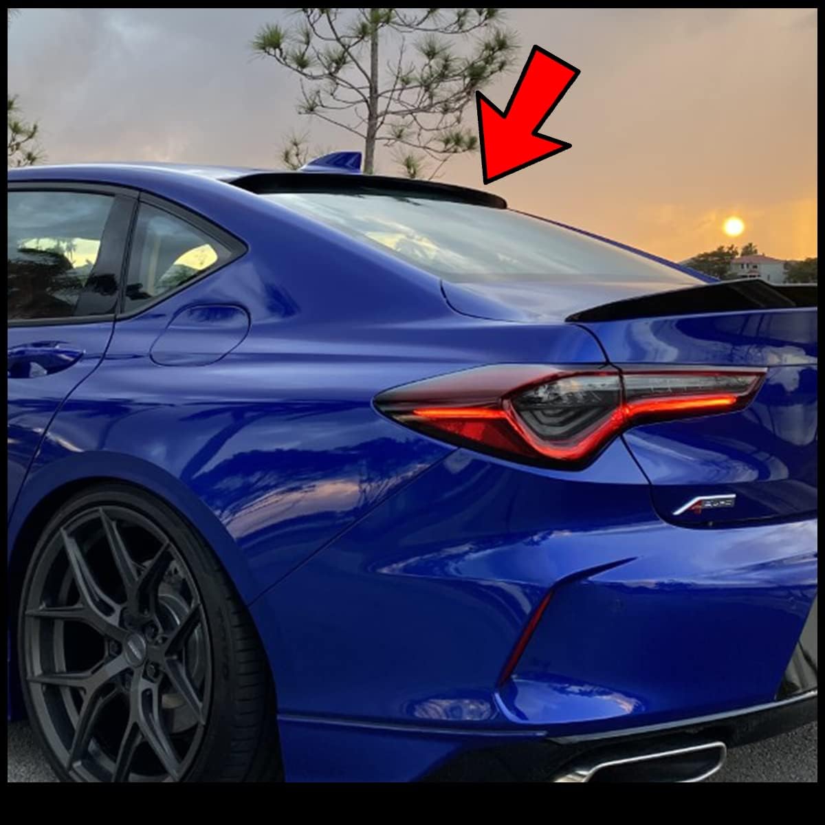Amazon.com: SpoilerKing Rear Window Roof Spoiler Compatible with Acura ...