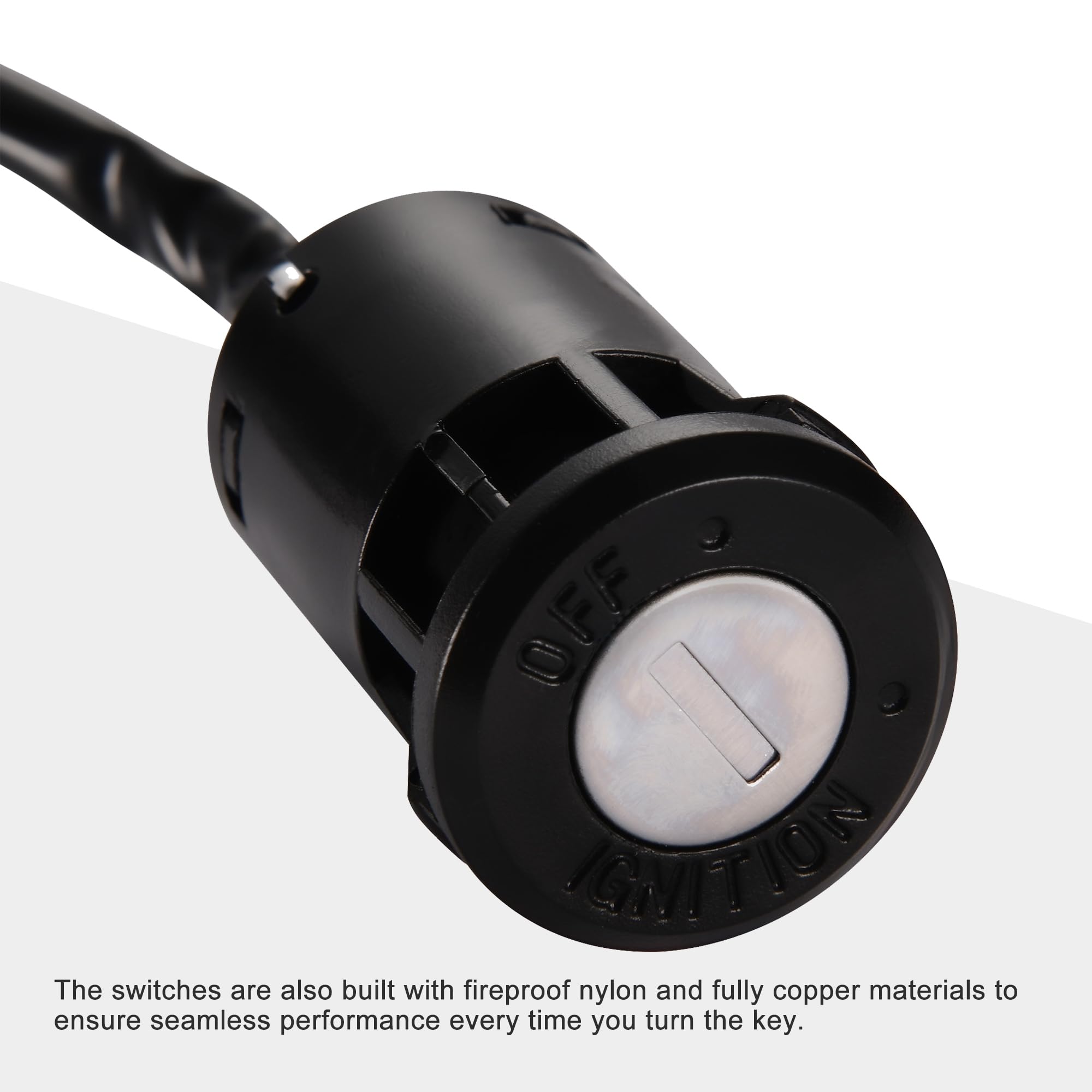 Snapklik.com : 2 Wire Ignition Key Switch Lock Replacement For Electric ...