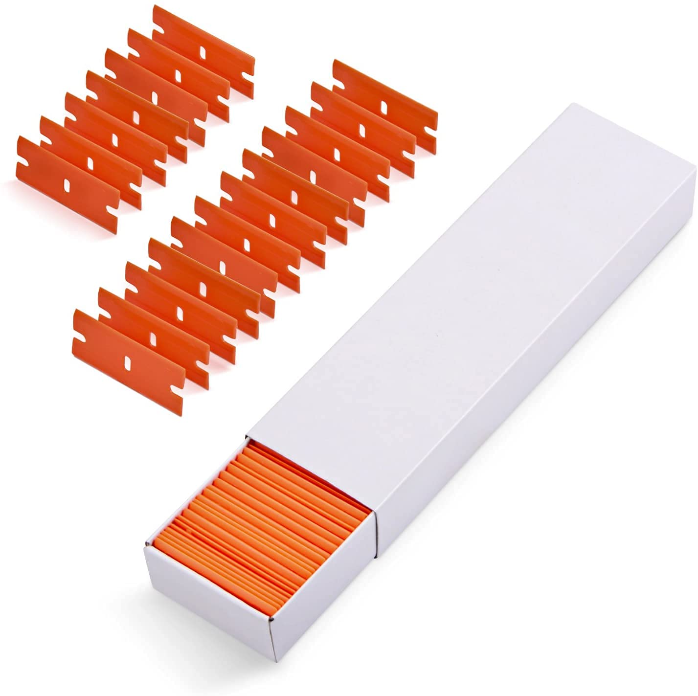 EHDIS 1.5" Plastic Razor Scraper with Double Edged Plastic Blades for ...