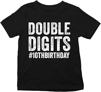 Amazon.com: Double Digit Birthday Shirt Boy 10 Birthday Girls Double ...