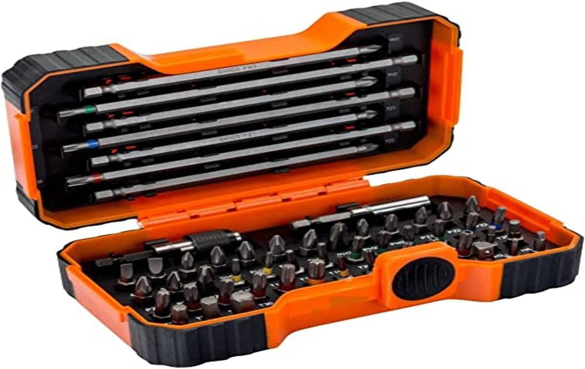Bahco 59/S54BC 54 Pcs Bit Set For Slotted, Phillips, Pozidriv ...