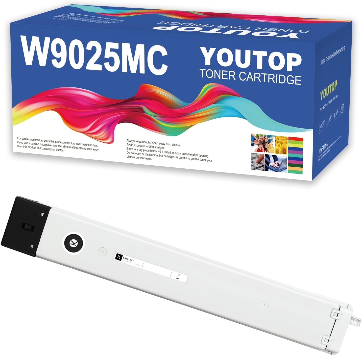 Amazon.co.jp: YOUTOP W9025MC ブラックトナーカートリッジ HP Managed MFP E72425dn ...