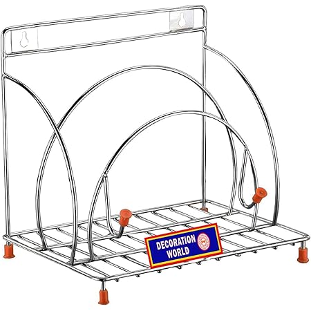 Decoration World Stainless Steel Chakla Belan Stand for Kitchen, Tawa ...