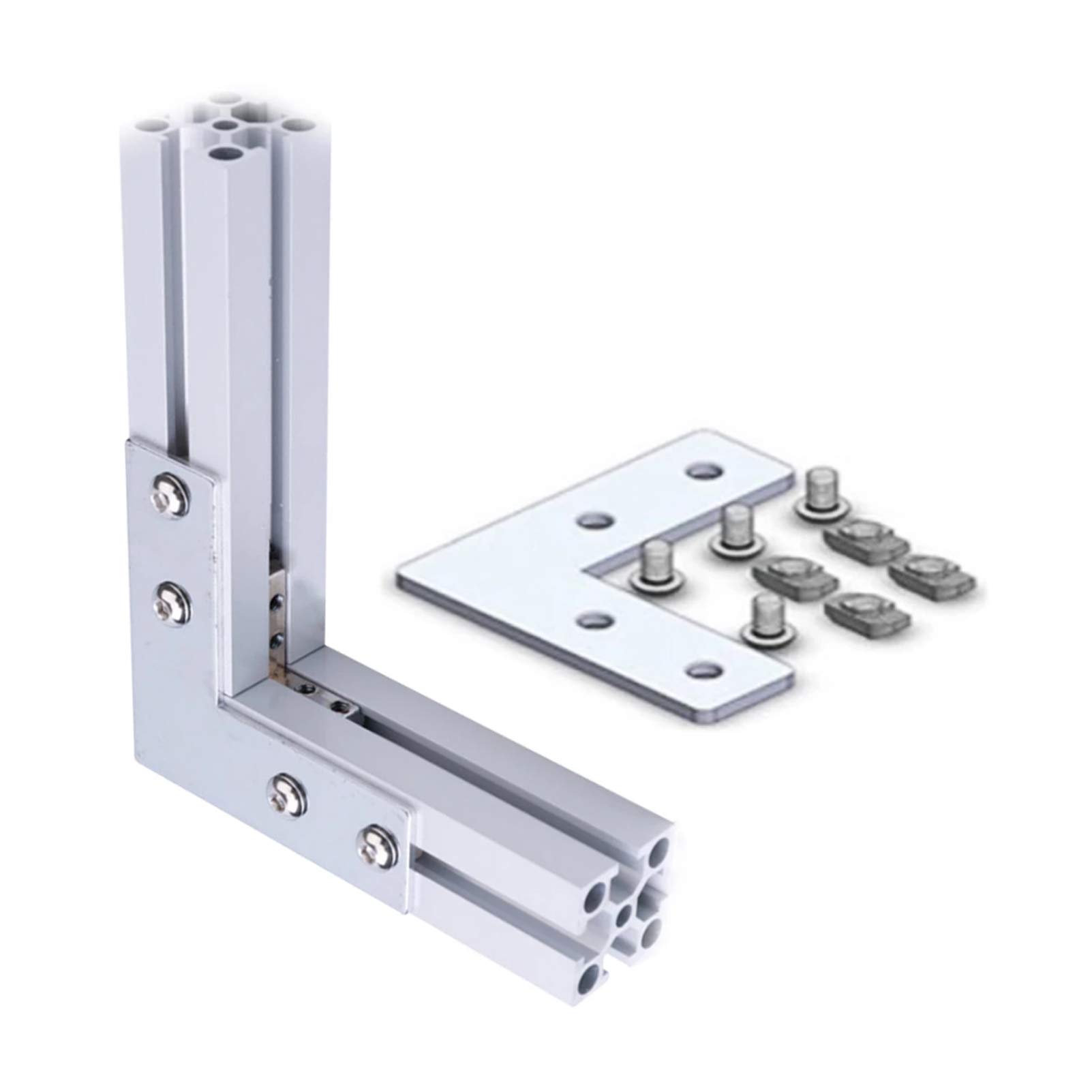 Buy 4Sets 20x20 Series L Shape Silver Joint Bracket with Screws and ...