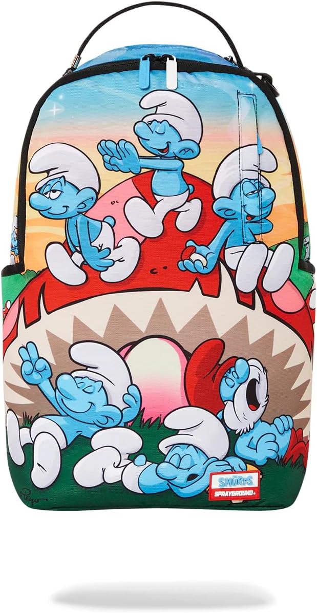 Amazon.com | Sprayground SMURFS MUSHROOM CHILL BACKPACK | Casual Daypacks