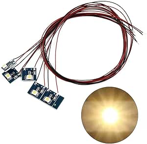 Amazon.com: Clashpower 5pcs Model Train Pre-soldered Wired 12v LEDs for ...