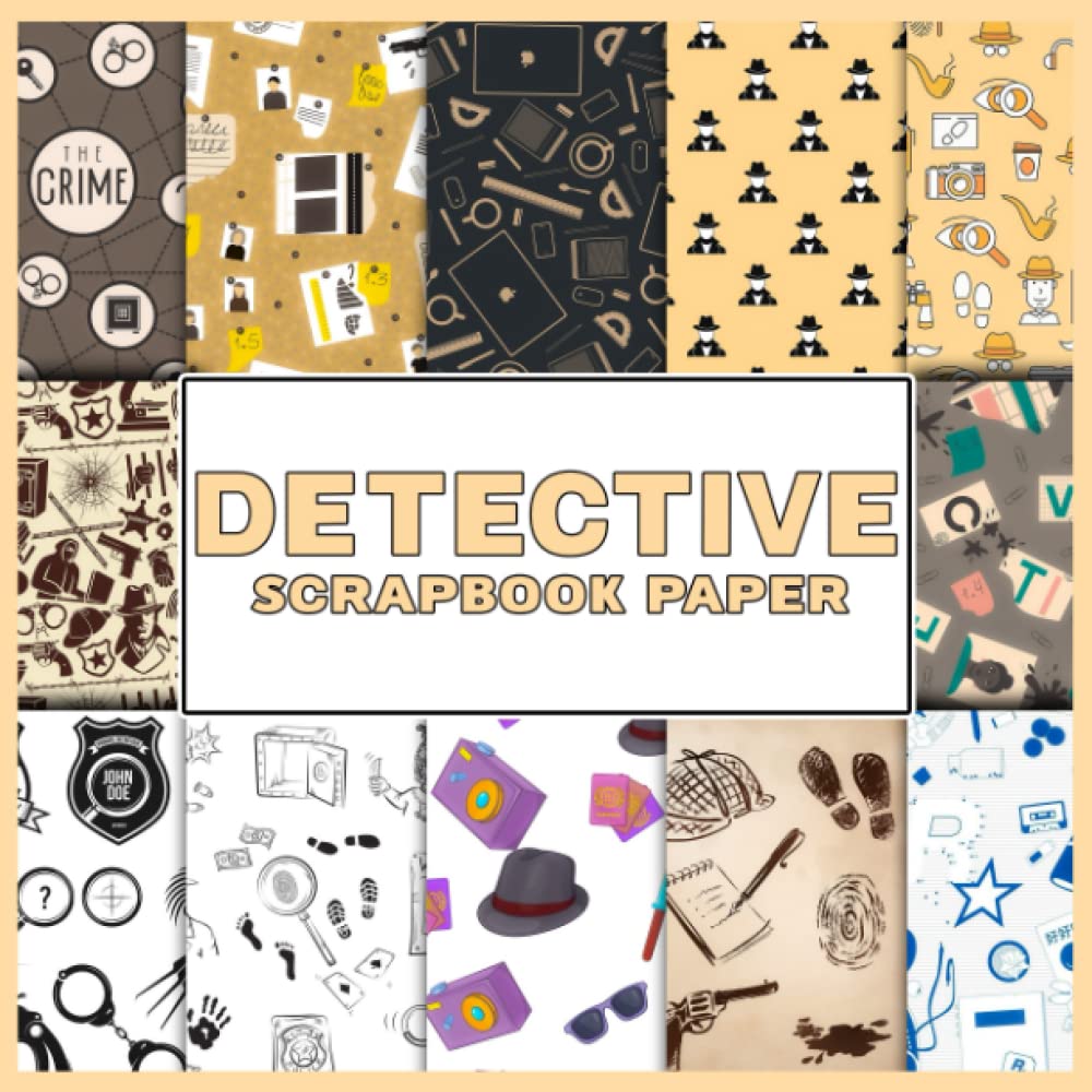 Detective Scrapbook Paper: Unique Decorative Paper for Junk Journals ...