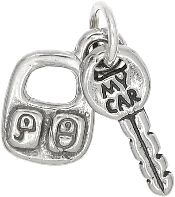 Amazon.com: LGU Sterling Silver Oxidized Car Key with Key Fob Remote ...