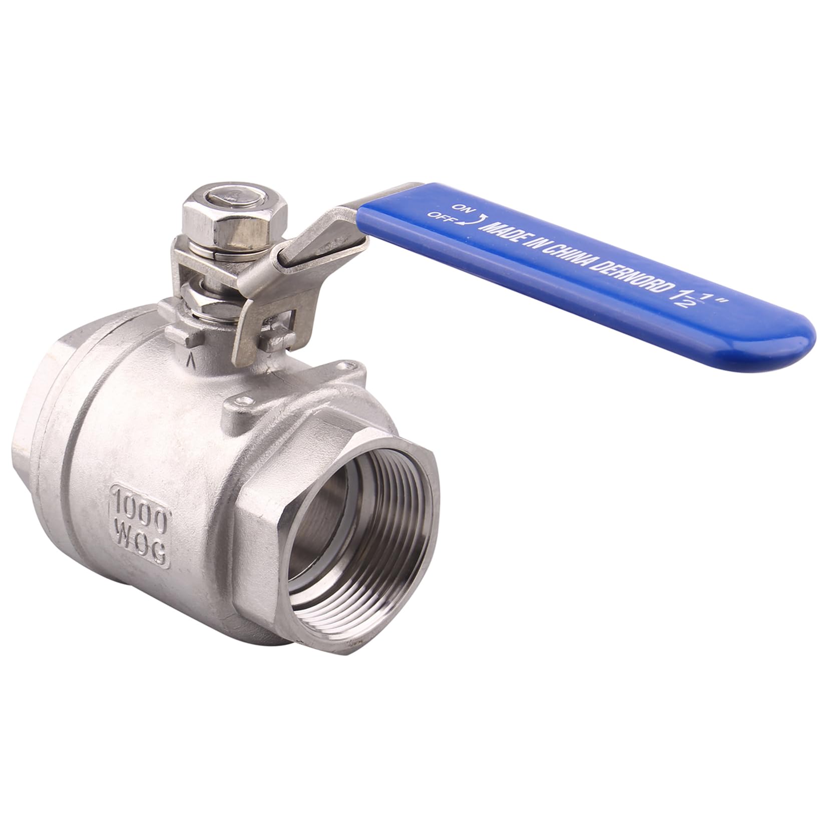 Snapklik.com : DERNORD 2 Pack Stainless Steel 304 Ball Valve, Full Port ...