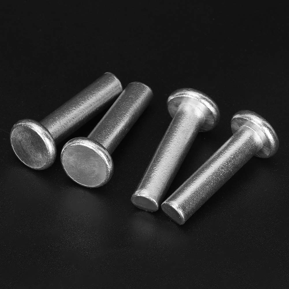 Machinery Fasteners Rivets 150-Pcs M3x5mm Brazier Head Solid Aluminum ...