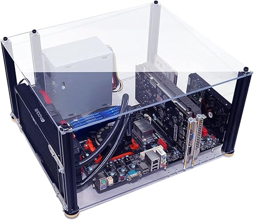 YYGE Desktop-Computer Fall, 40 x 35 cm DIY offenes PC-Gehäuse ...