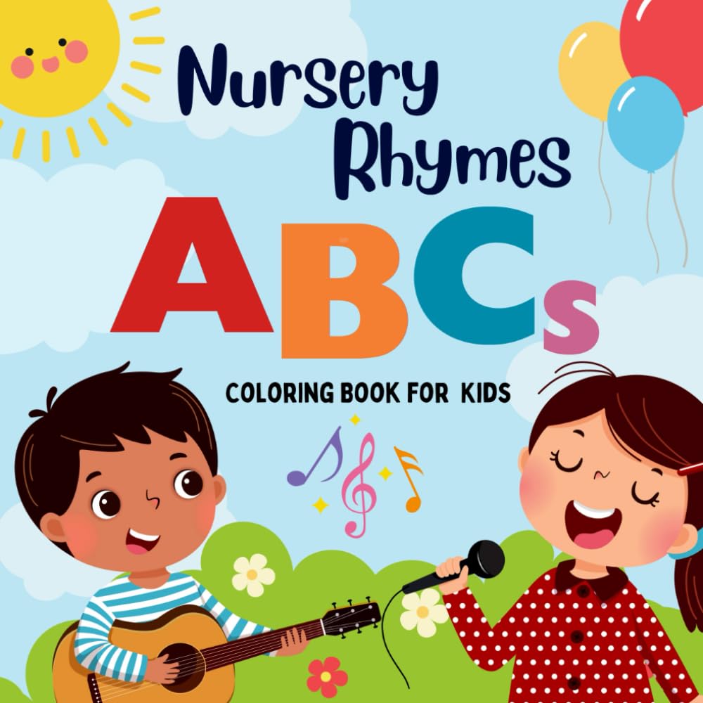Amazon.com: ABCs Nursery Rhymes Coloring Book for Kids: Learn the ...