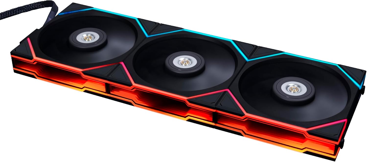 Amazon | LIANLI ケースファン UNI FAN TL 120 Reverse Blade BK 3pack ブレード反転モデル ...