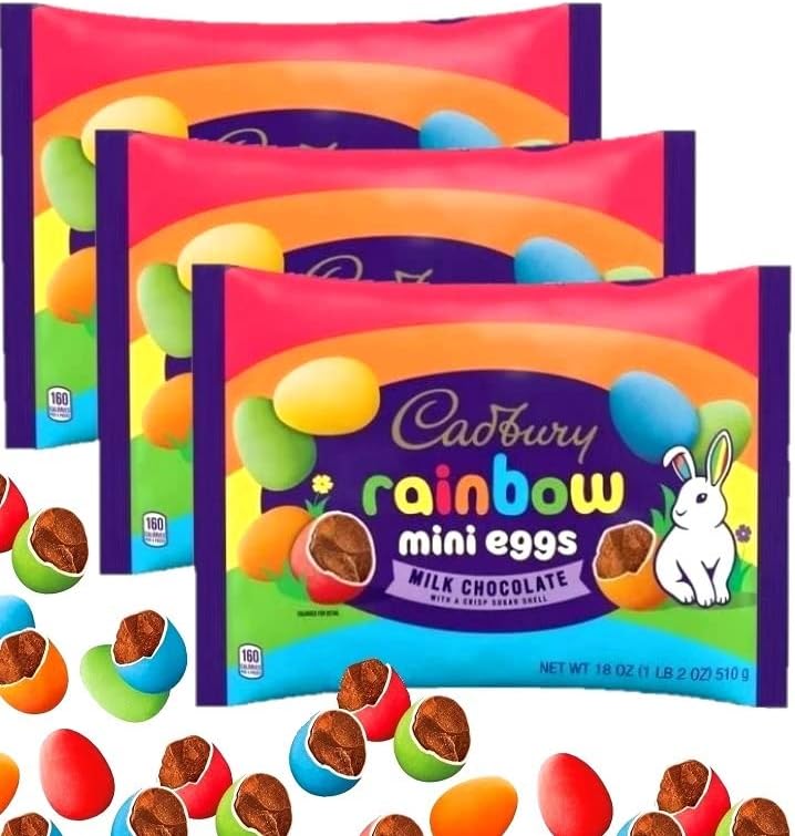 Amazon.com: CADBURY MINI EGGS Milk Chocolate, Easter Candy Bag, 16 oz