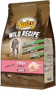 Amazon.co.jp: Nutro Neutro Cat Wild Recipe, Adult Chicken, For Adult Cats, 4.4 lbs (2 kg), Cat ...