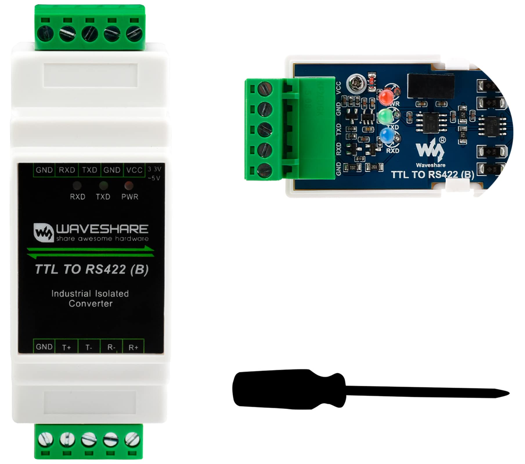 Buy waveshare Rail- TTL to RS422 Converter Galvanic Isolated Bi ...