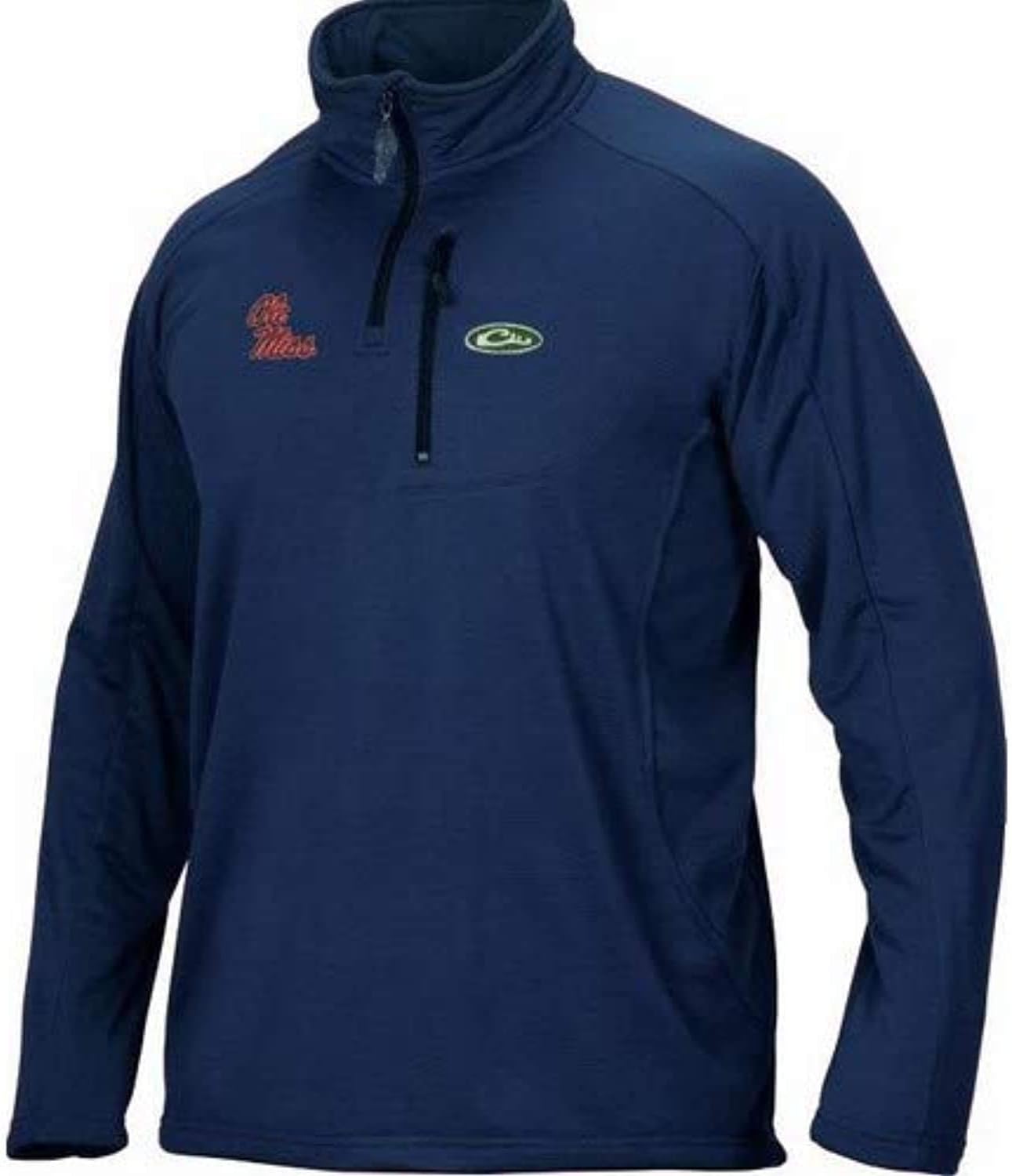 Drake Ole Miss Breathlite 1/4 Zip Navy LG at Amazon Men’s Clothing store