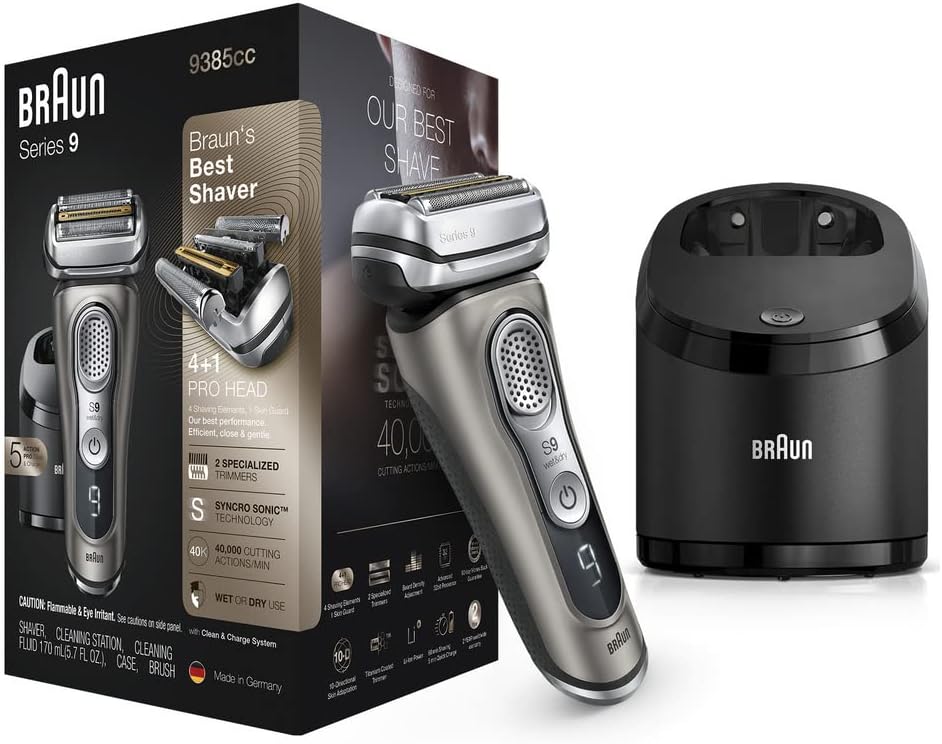 Amazon.com: Braun Series 9 PRO+ Electric Razor for Men, 5 Pro Shave Elements & Precision Long ...