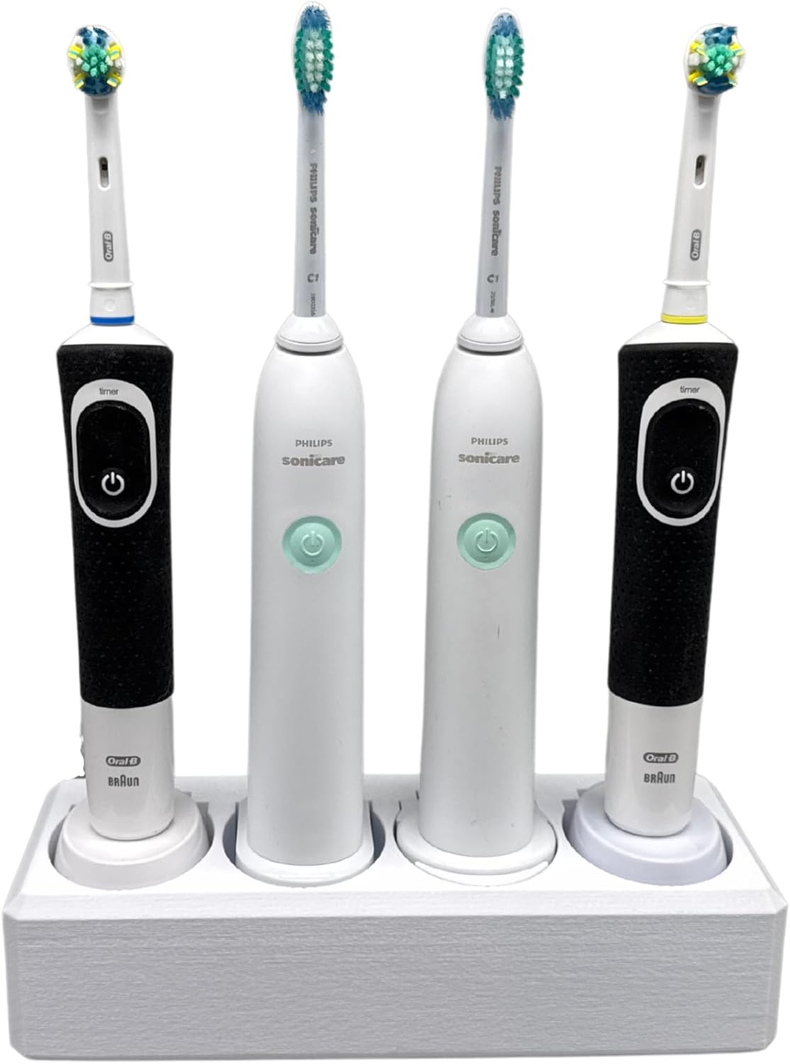 Amazon.com: 4 Slot Family Electric Toothbrush Charger Holder and ...