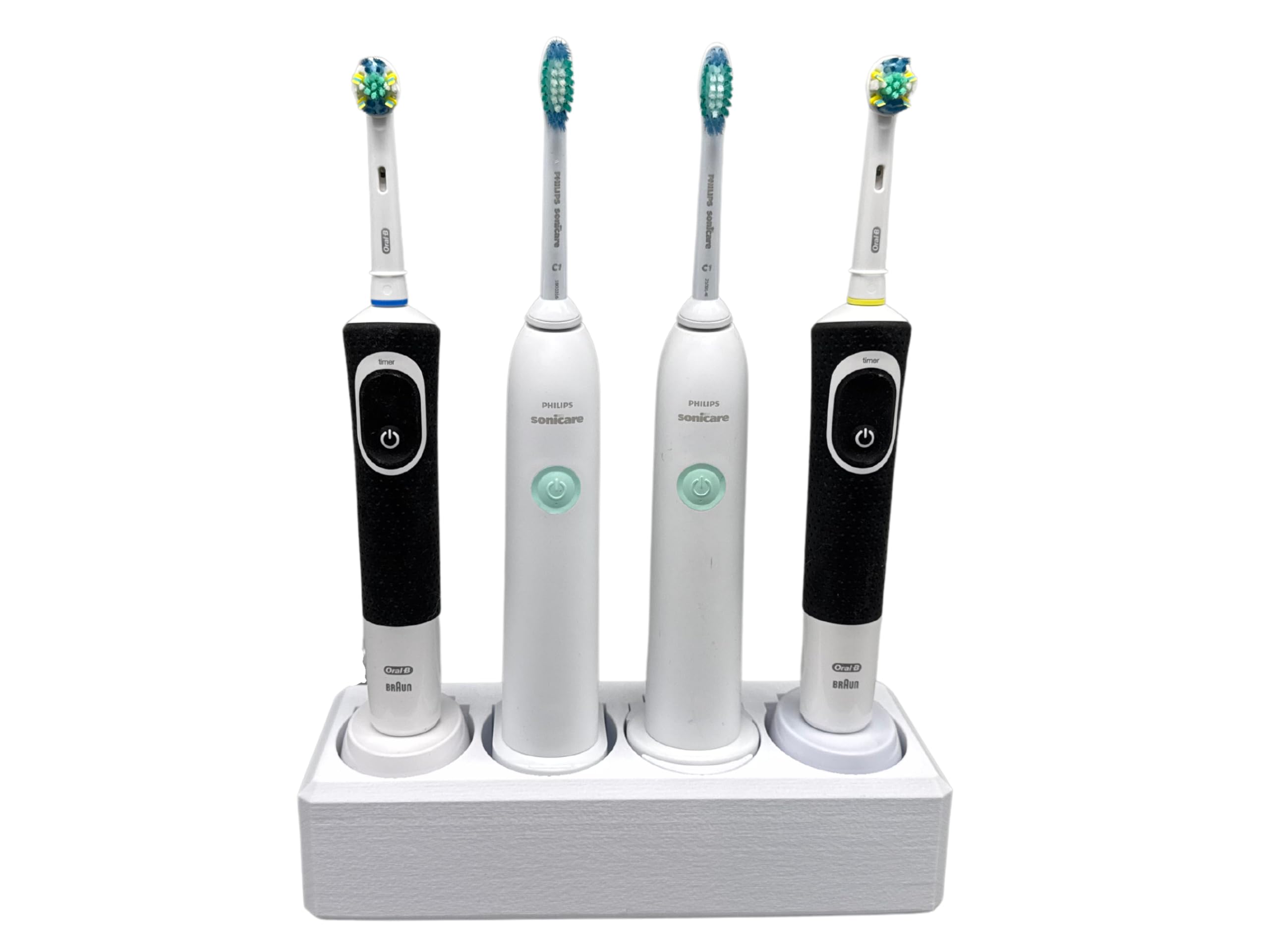 Amazon.com: 4 Slot Family Electric Toothbrush Charger Holder and ...