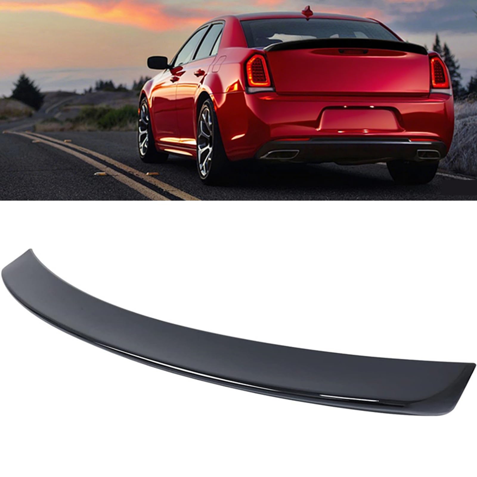 Snapklik.com : MotorFansClub Rear Spoiler Trunk Wing Fit For Chrysler ...