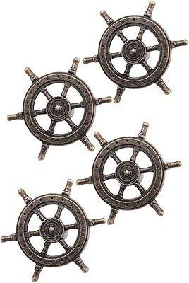 LLDYNW 6 pcs Ship Rudder Handles Ship Helm Cabinet Knobs Ocean Theme ...