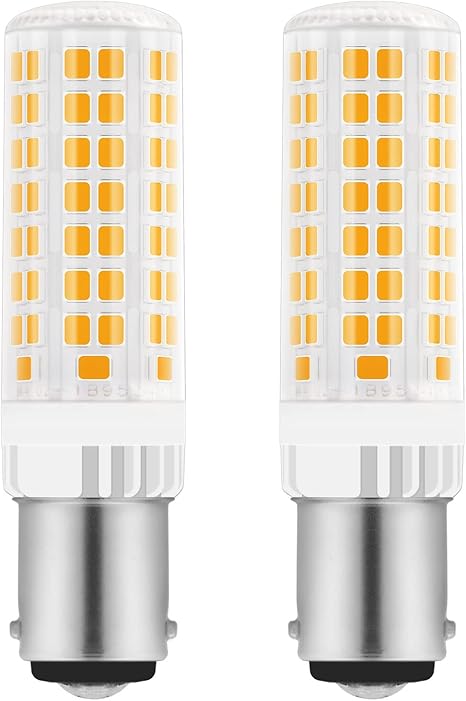 Akynite LED B15d 10W Warmweiß 3000K 800LM, 95 LEDs, Doppelkontakt, AC ...