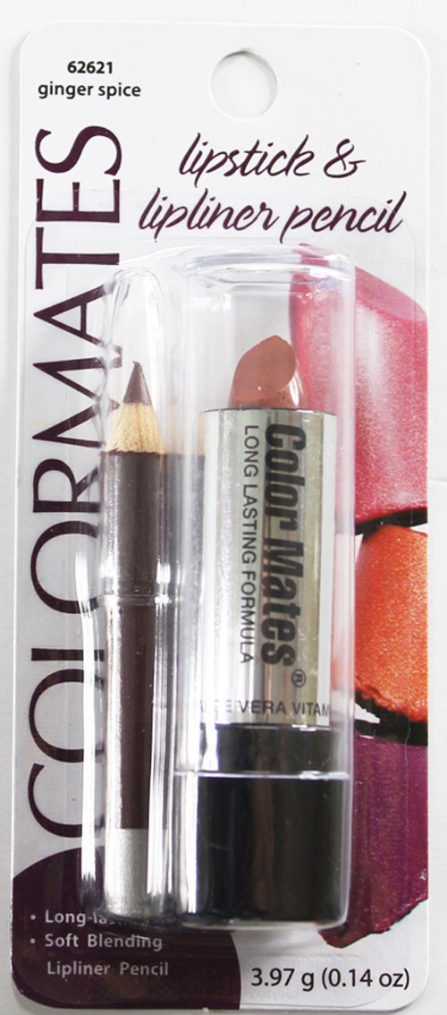 Amazon.com : Color Mates Lipstick with Lipliner Pencil, 62621 Ginger ...