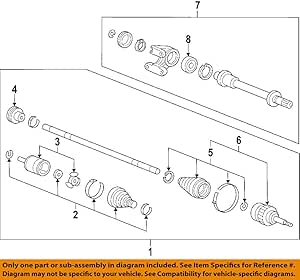 Amazon.com: Genuine Honda 44306-SVB-A02 Driveshaft Assembly, Left : Automotive