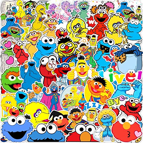 Sesame Street Stickers 50PCS Vinyl Stickers for Laptop,Bumper ...