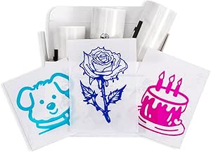 Amazon.com : Memoking T02 Color Sticker Paper - Colorful Transparent ...