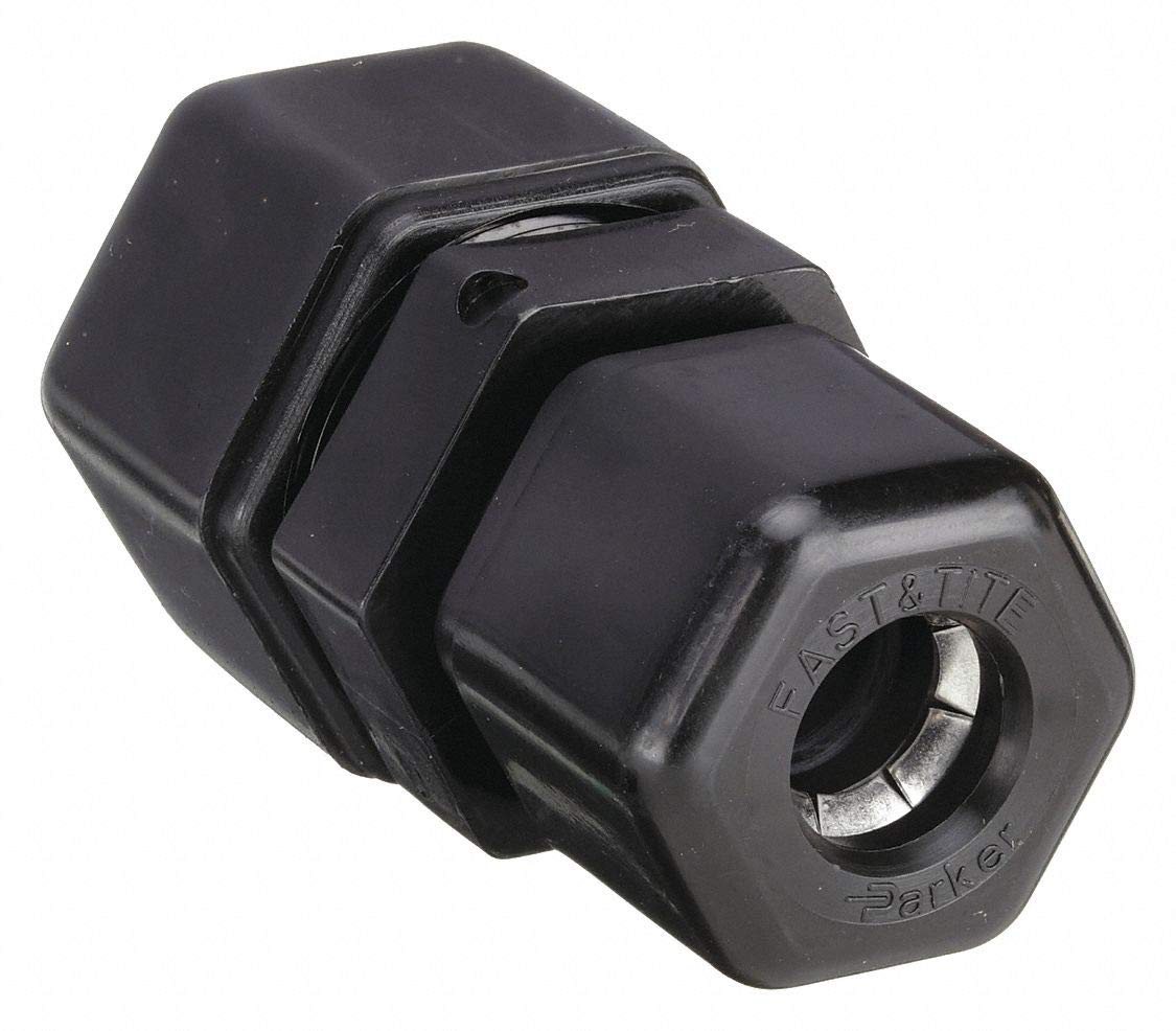 Parker Hannifin P10UC6 5/8" Nom.Tube OD x 3/8" Nom. Tube OD Black ...