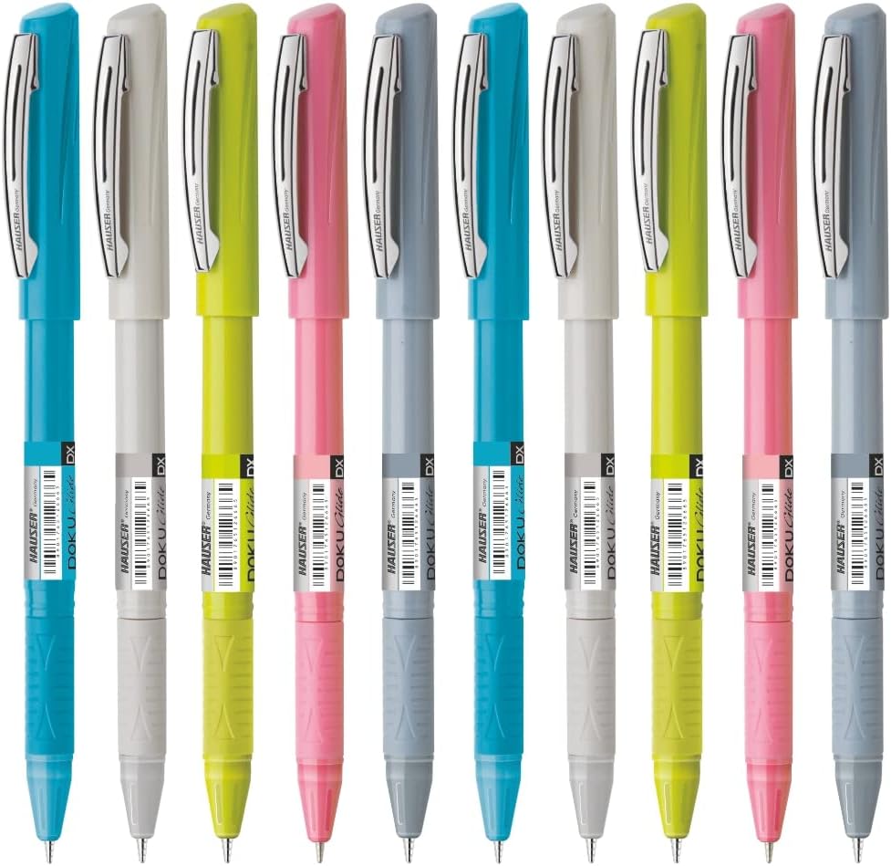 Hauser Doku Glide 0.7 mm Ball Pen Box Pack | Comfortable Grip With ...