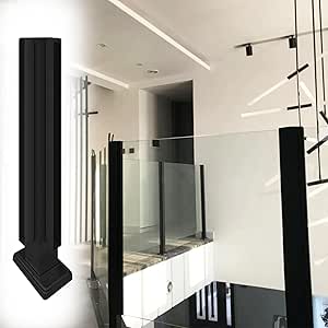 Balustrade Glass Railing Post Black Stainless Steel,Indoor Platform ...