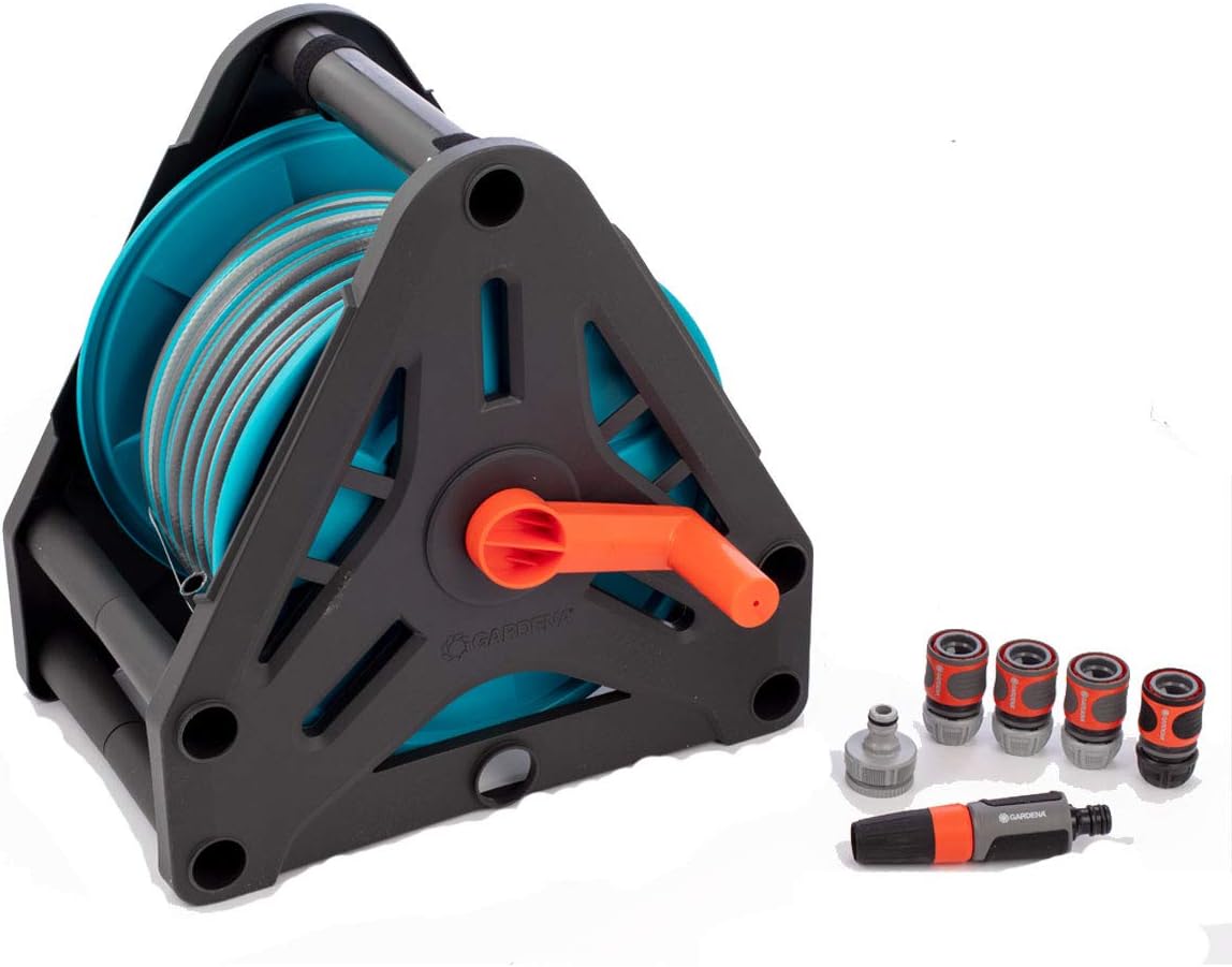 Basic Hose Reel Set (20 m) : Amazon.co.uk: Garden