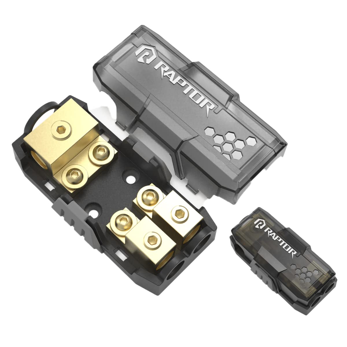 Snapklik.com : RAPTOR BY METRA ELECTRONICS PRO SERIES MANL FUSED 2-POSITION DISTRIBUTION BLOCK