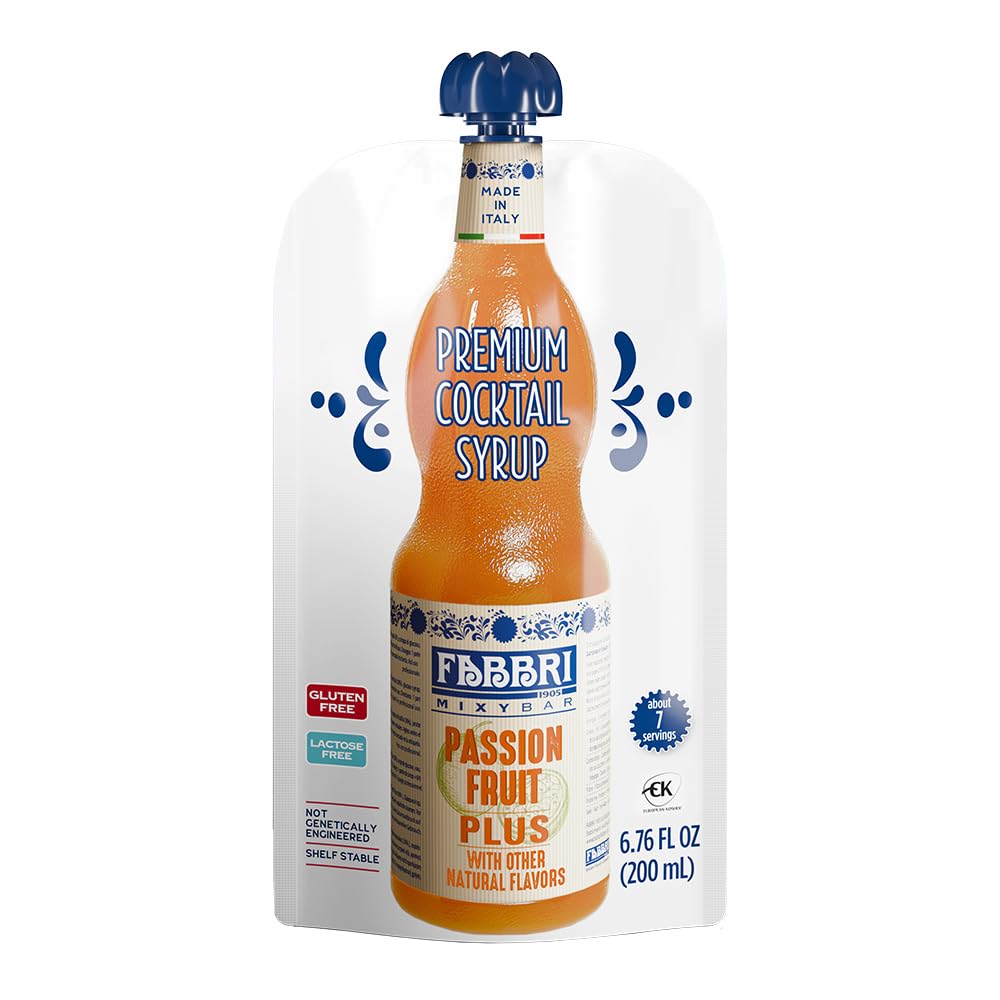 Amazon.com: Fabbri Premium Italian Fruit Syrup, Passion Fruit, Natural ...