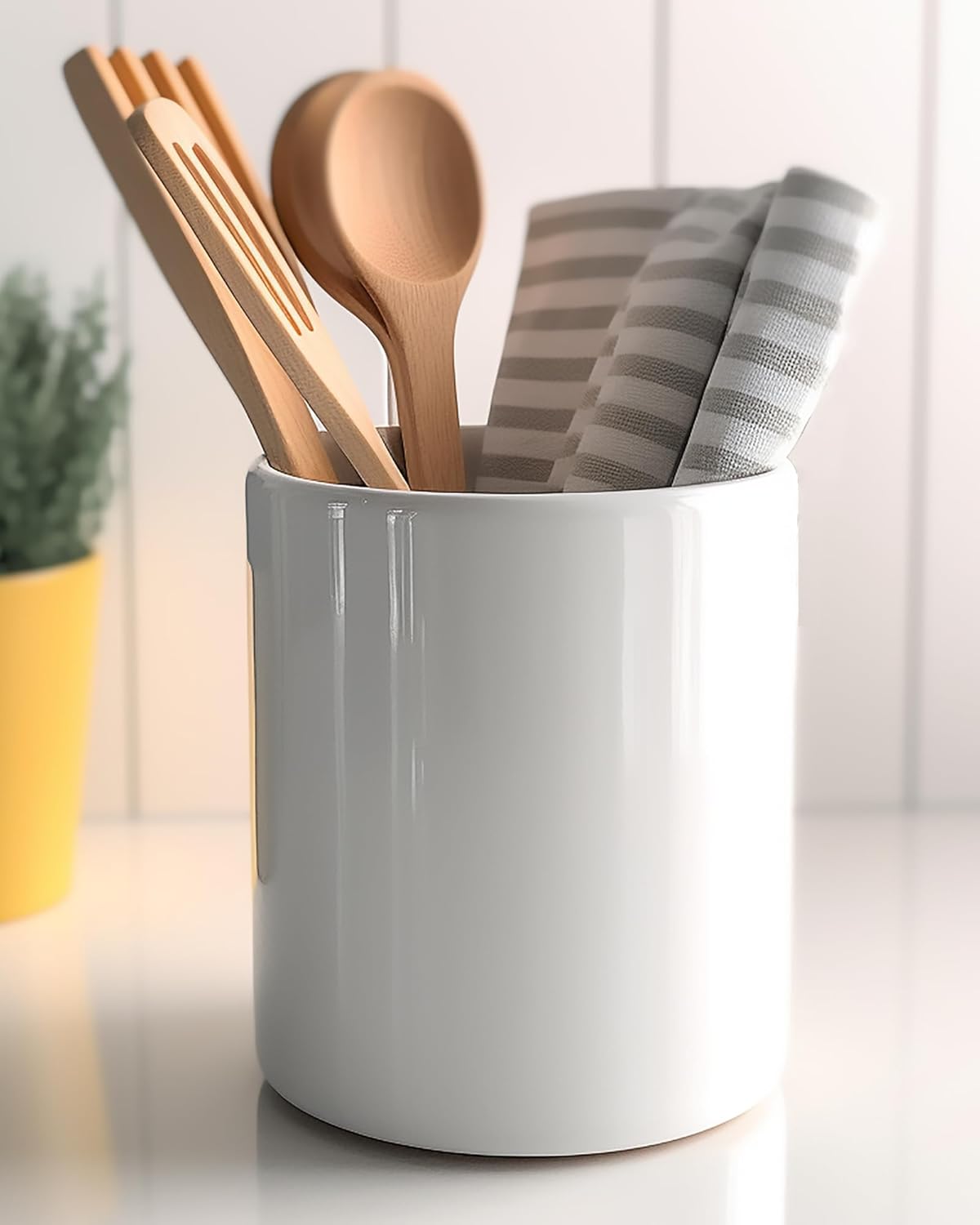 Amazon.com: Extra Large Utensil Holder for Kitchen Counter - Ceramic ...
