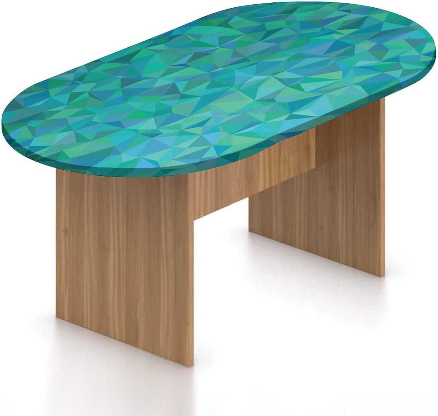 Amazon.com: Oval Fitted Tablecloth, Vintage Elasticized Polyester Table ...