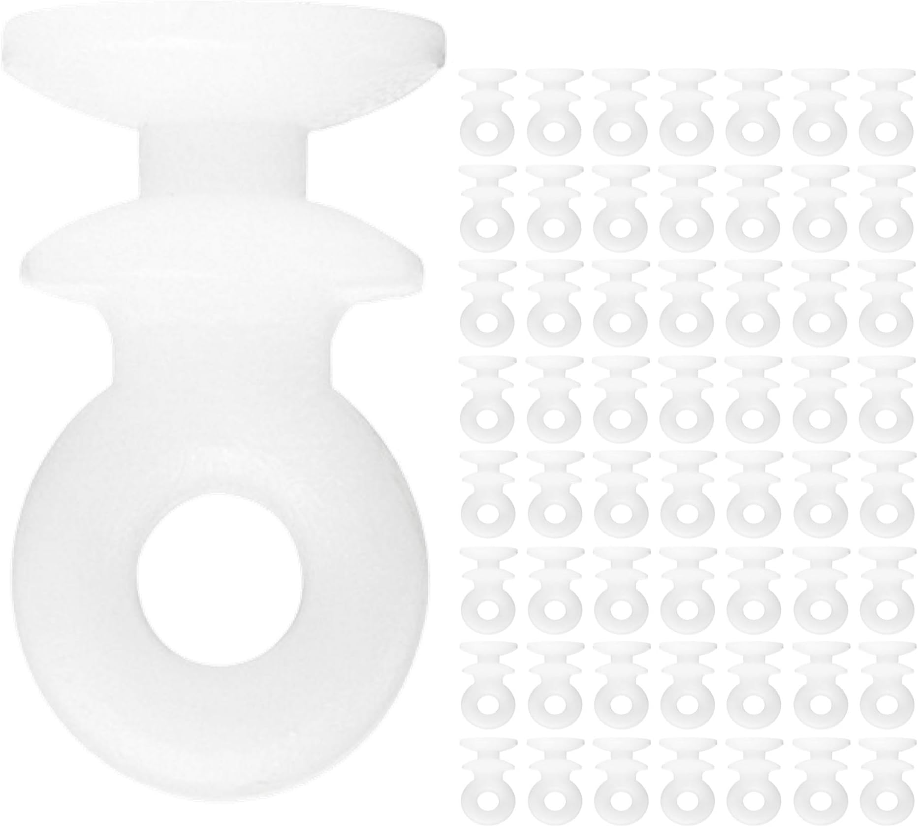 Amazon.com: DMSE Wholesale Elastic Curtain Slide Carriers Glides ...