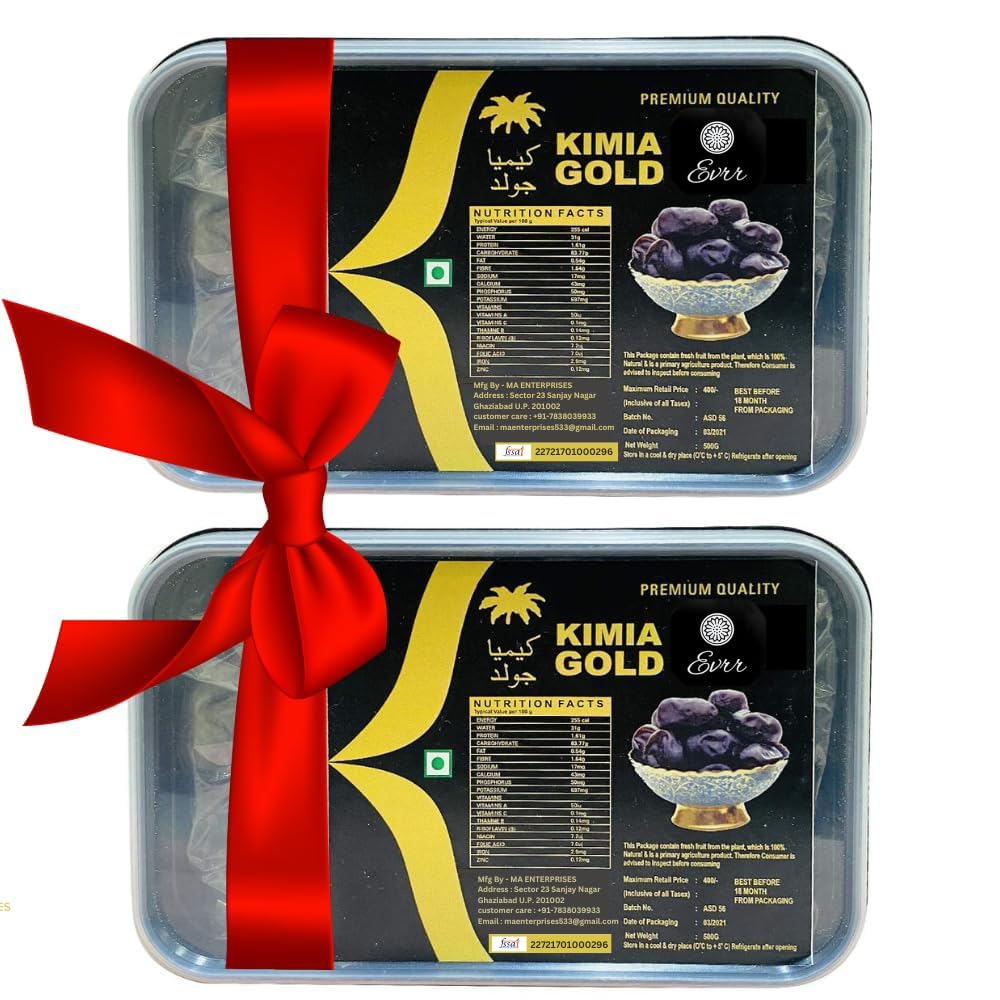 EVRR Premium Kimia Gold Dates | Natural & Organic Khajoor Dates Dry ...