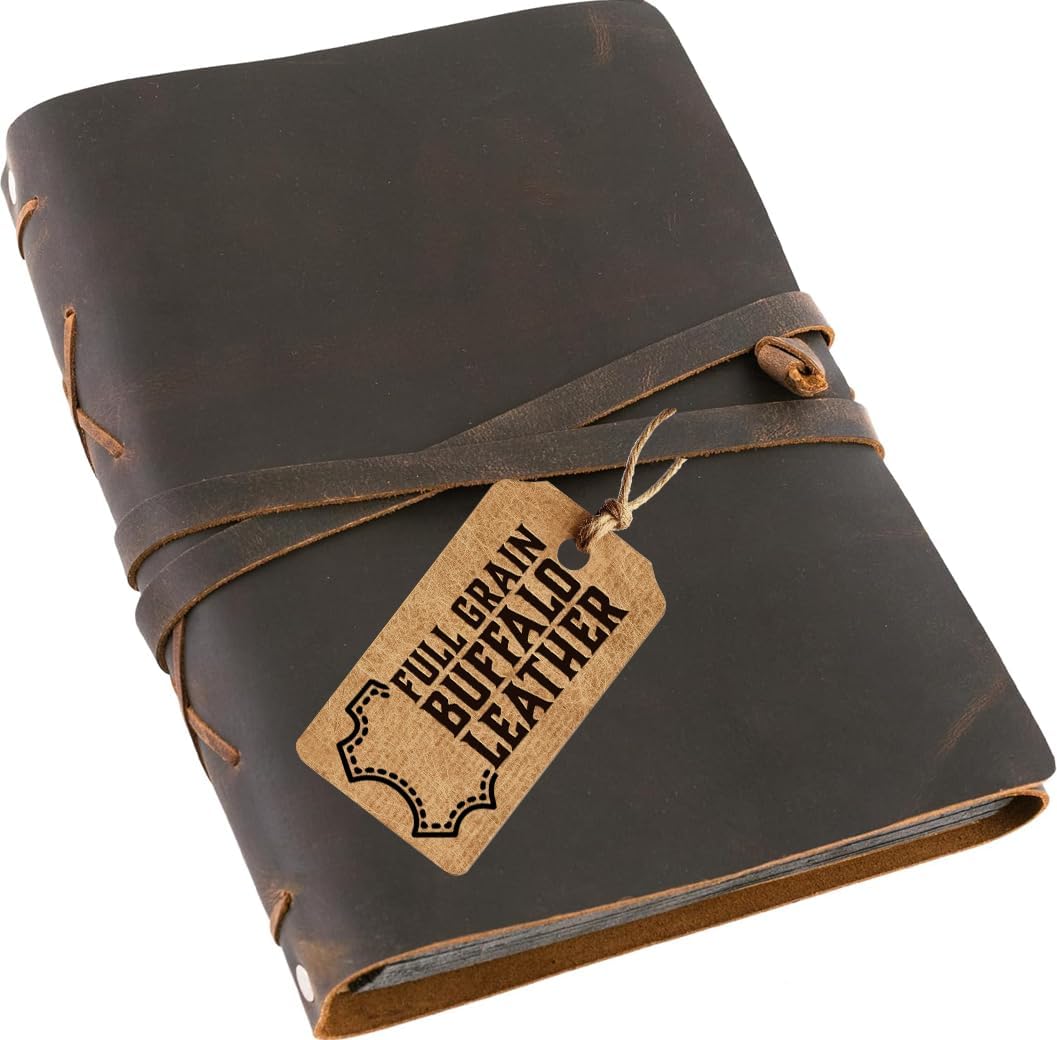 Amazon.com: Rustic Genuine Leather Photo Album with Gift Box ...